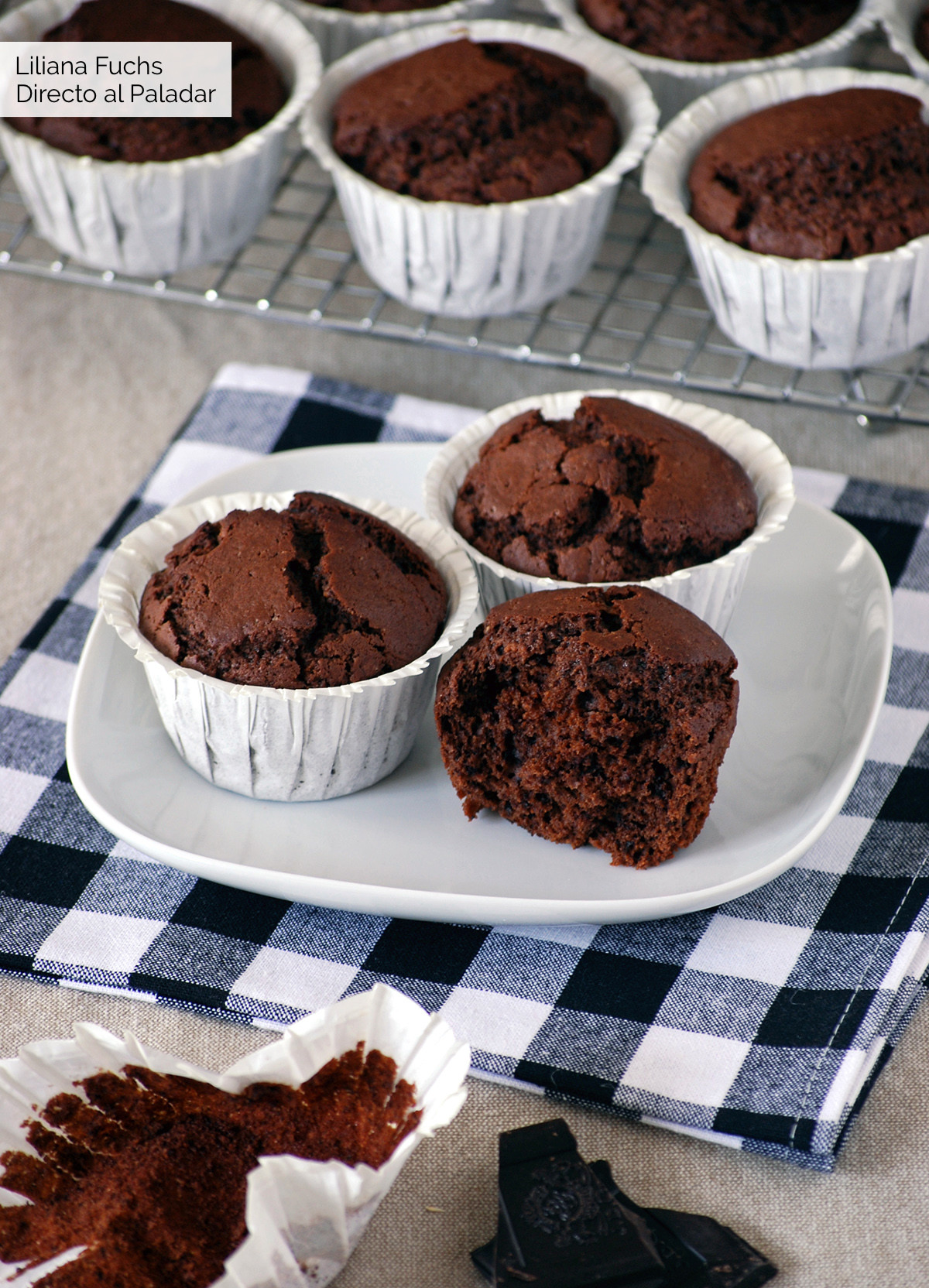 Deliciosos muffins de chocolate para acompañar tu café | LaTazadeCafe